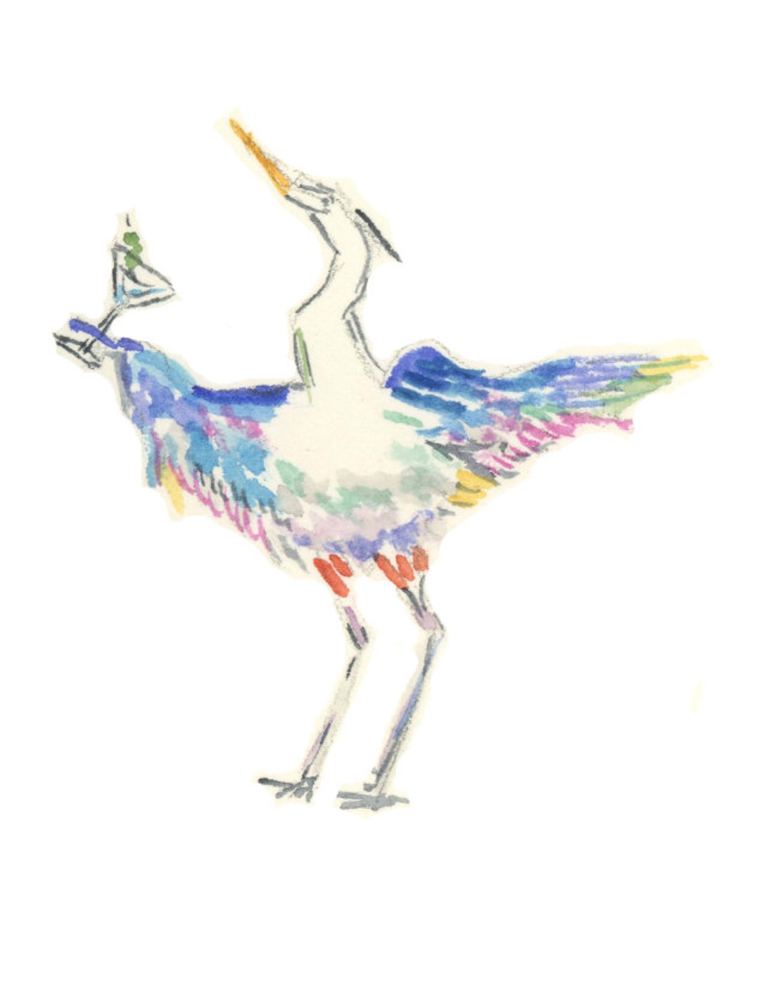 Martini Bird - Etsy