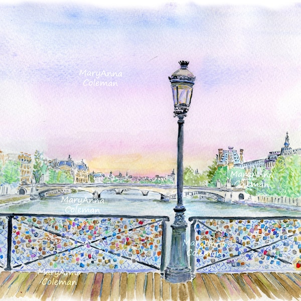 Paris Bridge - Etsy