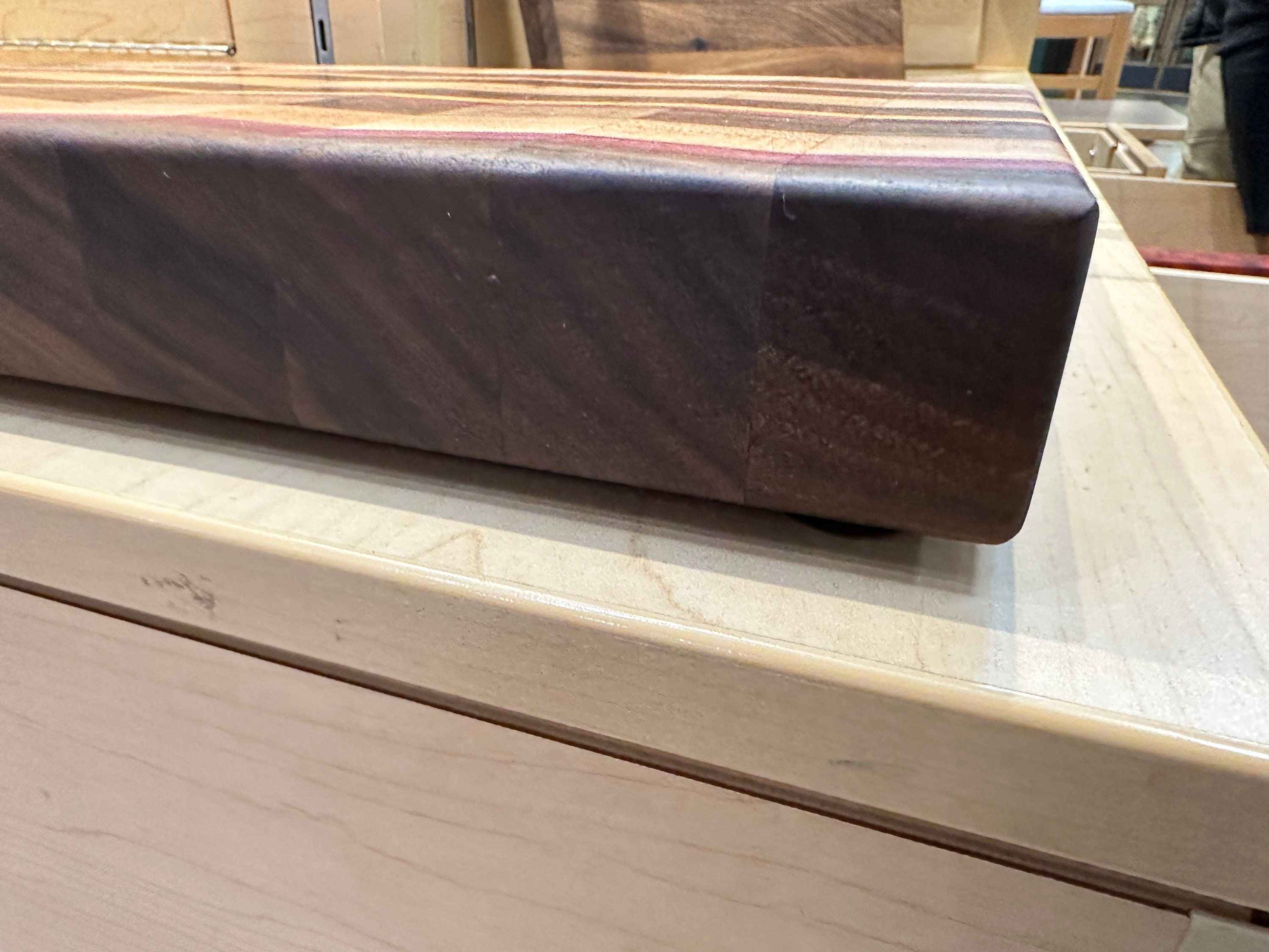 3D Chevron Luxury Edge Grain Handmade Cutting Board Steak - Etsy