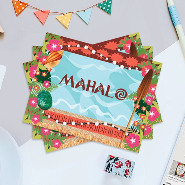 Mahalo Thank You Cards - Etsy