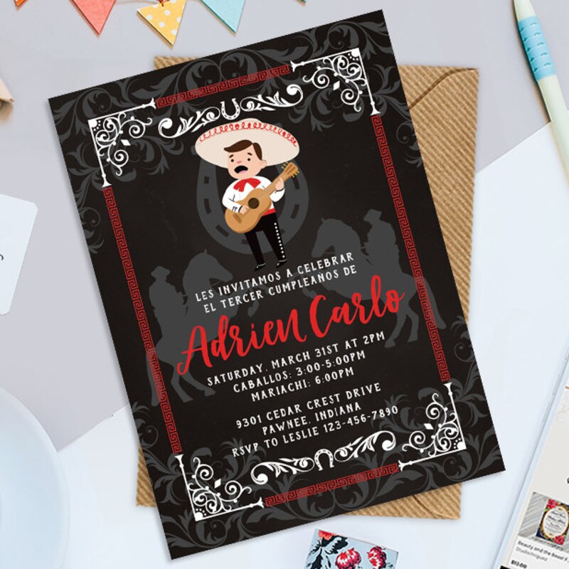 Charro Invitations - Etsy