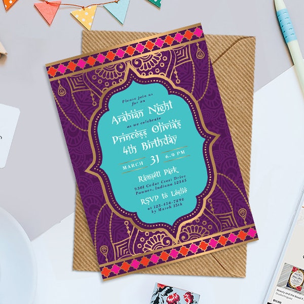 Moroccan Invitation - Etsy