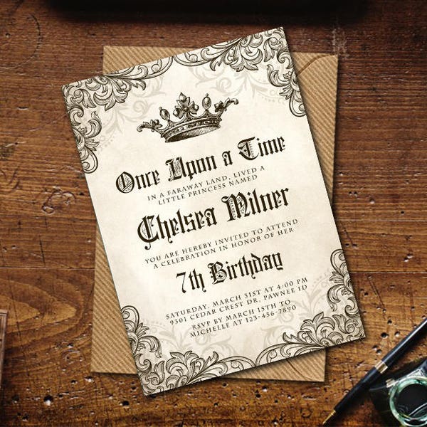 Medieval Invitation - Etsy