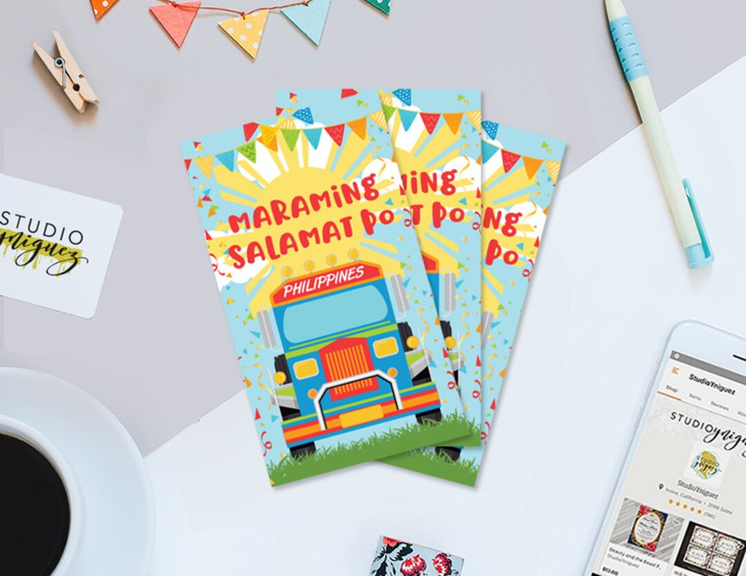 Filipino Fiesta Printable 2" X 3.5" Favor Tags, Pistahan Favor Tag ...