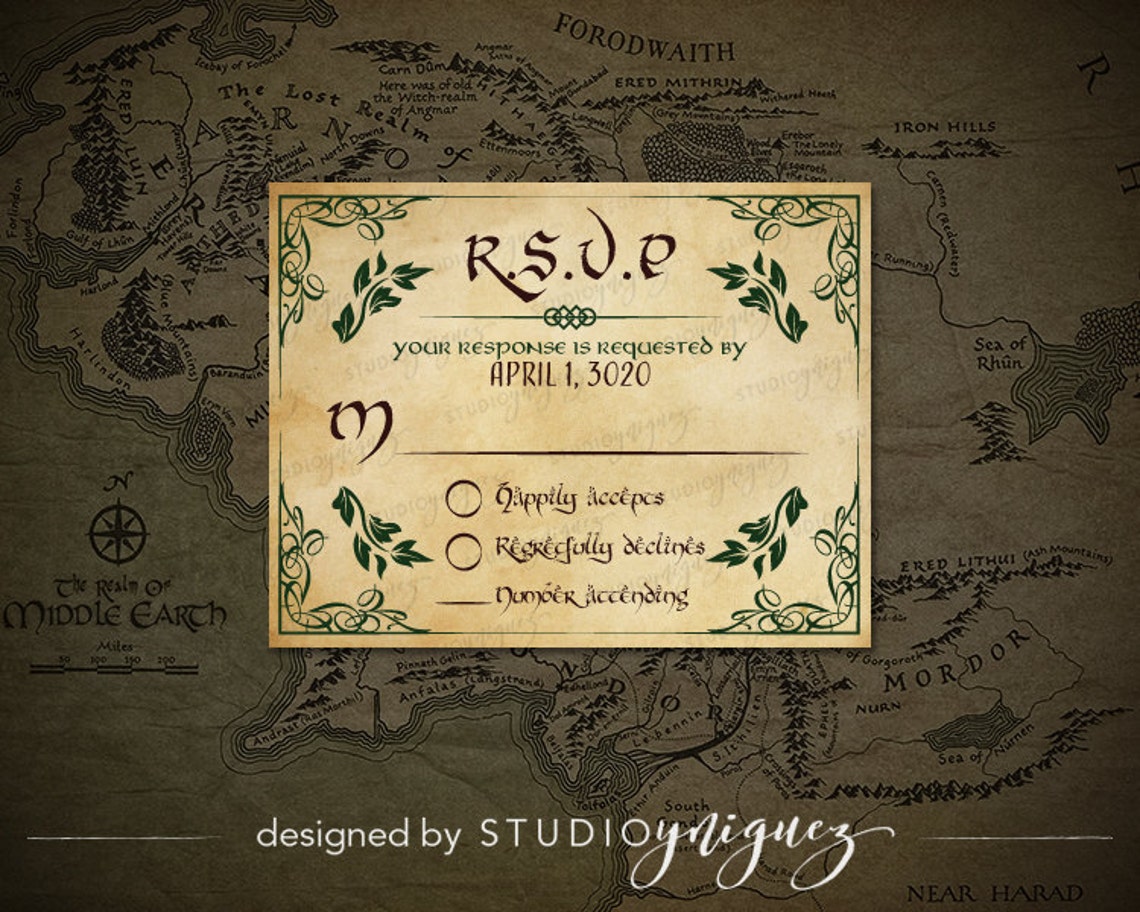 Fantasy Wedding Printable Invitation Suite Woodland Printable - Etsy