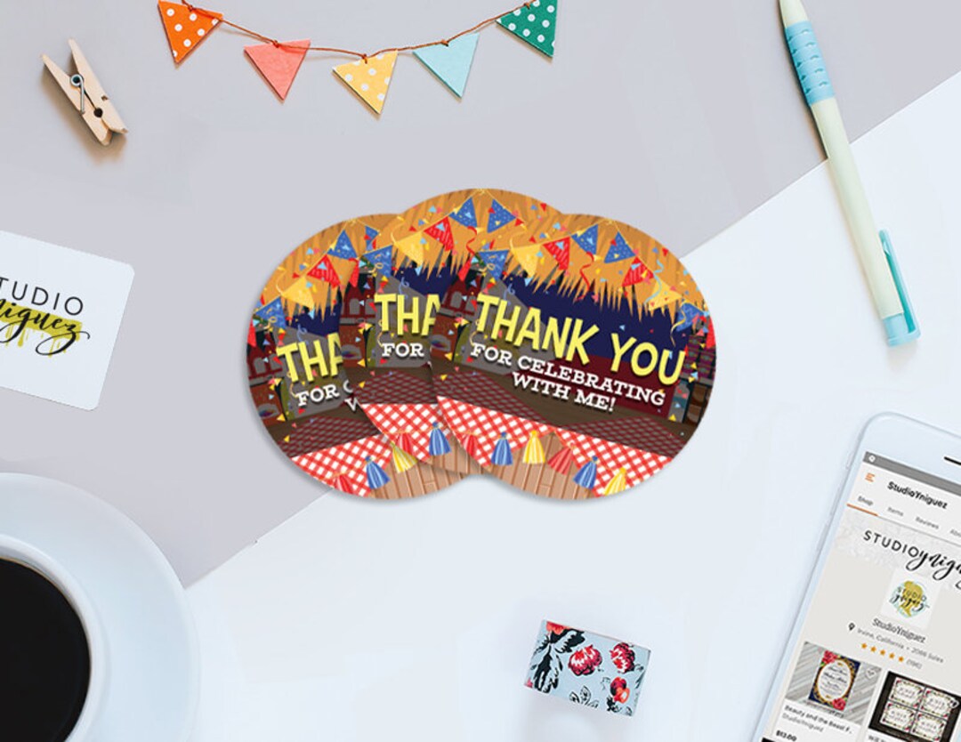 Filipino Fiesta Printable 2" Round Labels, Pistahan Favor Tag, Party ...