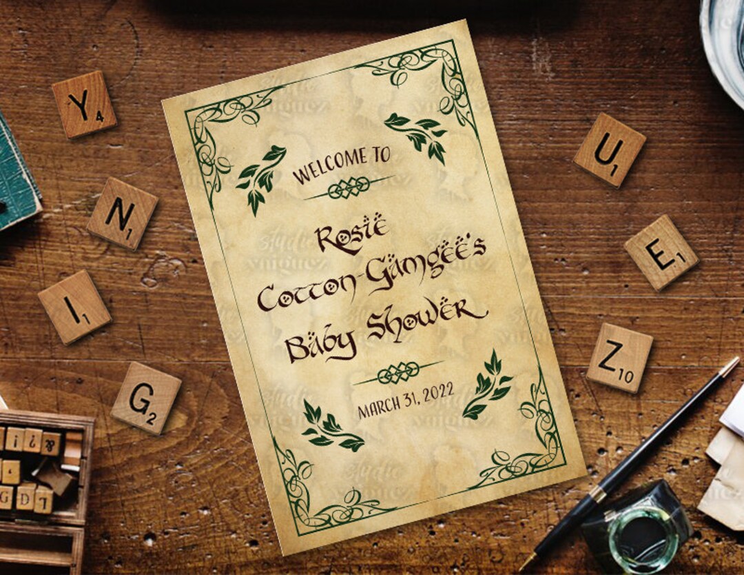 Personalized Fantasy Welcome Sign, Custom Woodland Printable Welcome ...