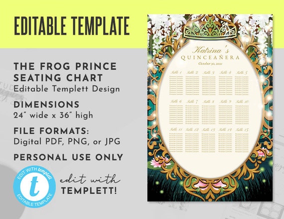 The Frog Prince Fairy Tale Printable 24 X 36 | Etsy