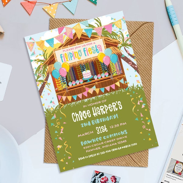 Filipino Invitation Cards - Etsy