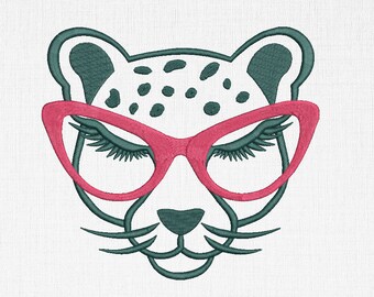 Cheetah Embroidery Design - Etsy