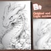50 Dragonling Magic Digital Coloring Book, Cute Baby Dragons Coloring Pages, Dragon Castle ...