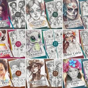 61 Cyberpunk Afro Women Digital Coloring Book, Cyberpunk Afro Girls ...