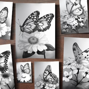 33 Butterflies Digital Coloring Book Part-1, Butterfly Coloring Pages ...