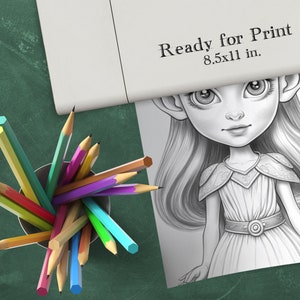 20 Elf Princess Coloring Pages, Fairy Girls Coloring Book, Coloring ...