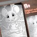 50 Funny Mouses Digital Coloring Book, Fairytale Mice Coloring Pages ...