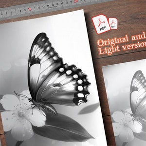 33 Butterflies Digital Coloring Book Part-1, Butterfly Coloring Pages ...