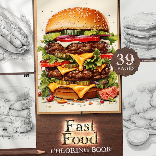 Food Coloring Book - Etsy