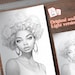 48 Afro Beauties Digital Coloring Book African Woman Coloring - Etsy