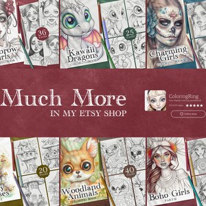 36 Lowbrow Girls Coloring Book, Surreal Girl Coloring Page PDF, Lowbrow ...