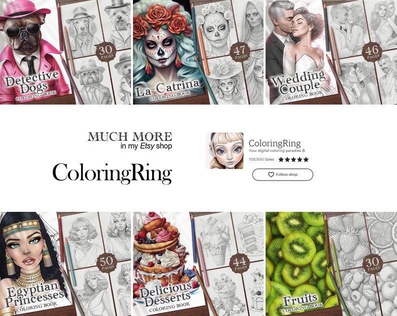 30 Fruits Digital Coloring Book, Fruits Pattern Coloring Pages, Apple ...