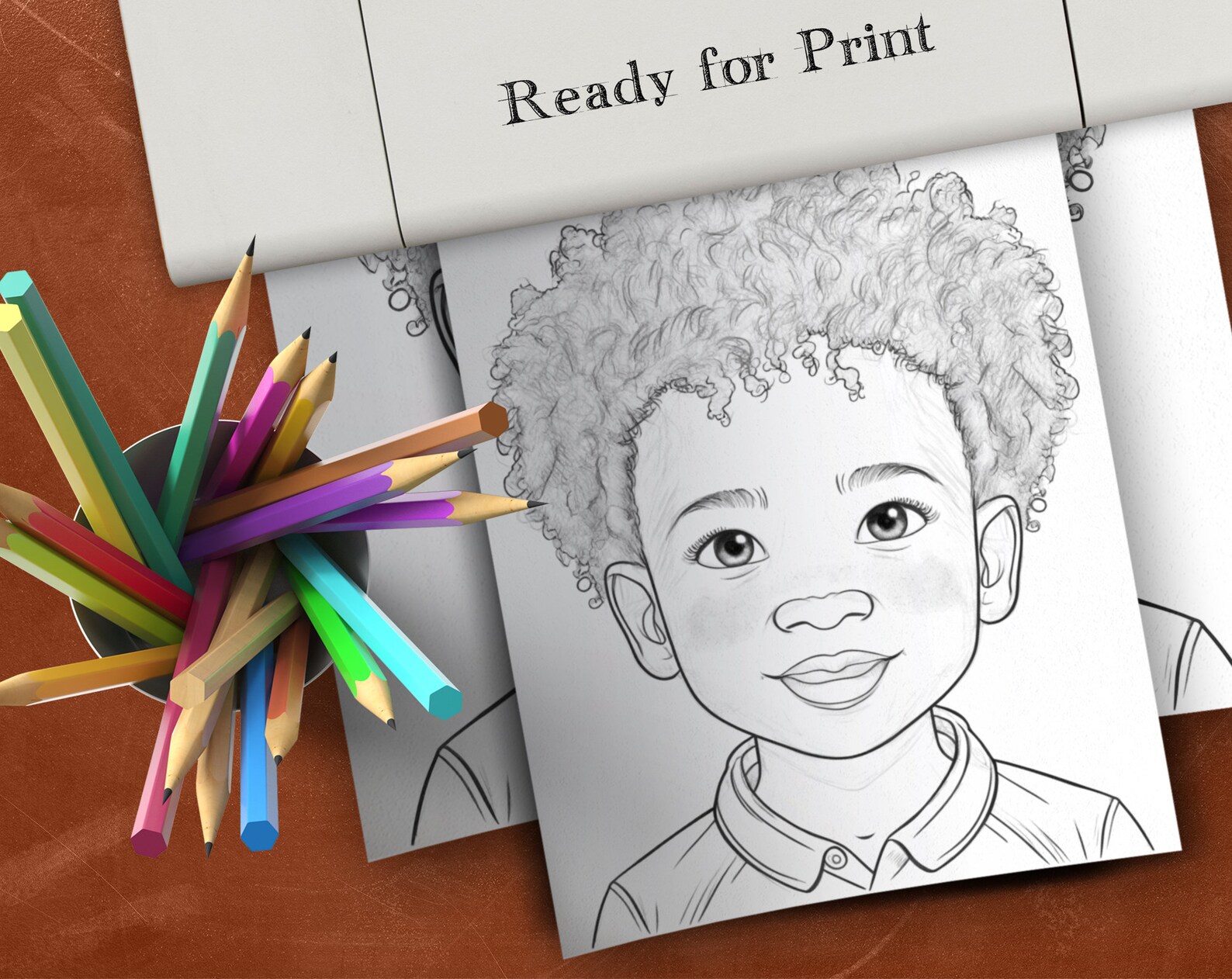 41 Afro Little Boys Digital Coloring Book, Beautiful African American ...