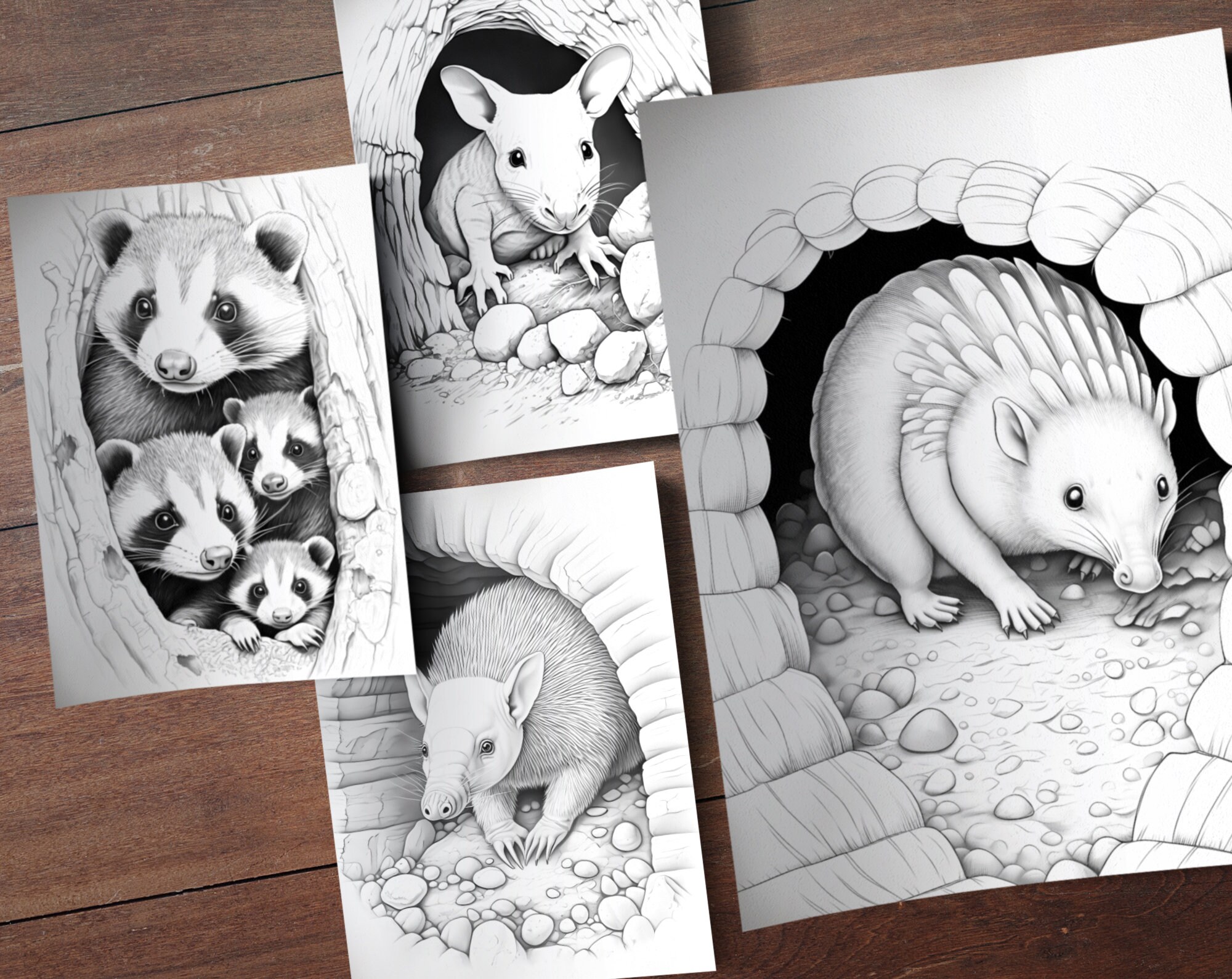 54 Cozy Hole (part-1) Digital Coloring Book, Bird's Nest Coloring Pages ...