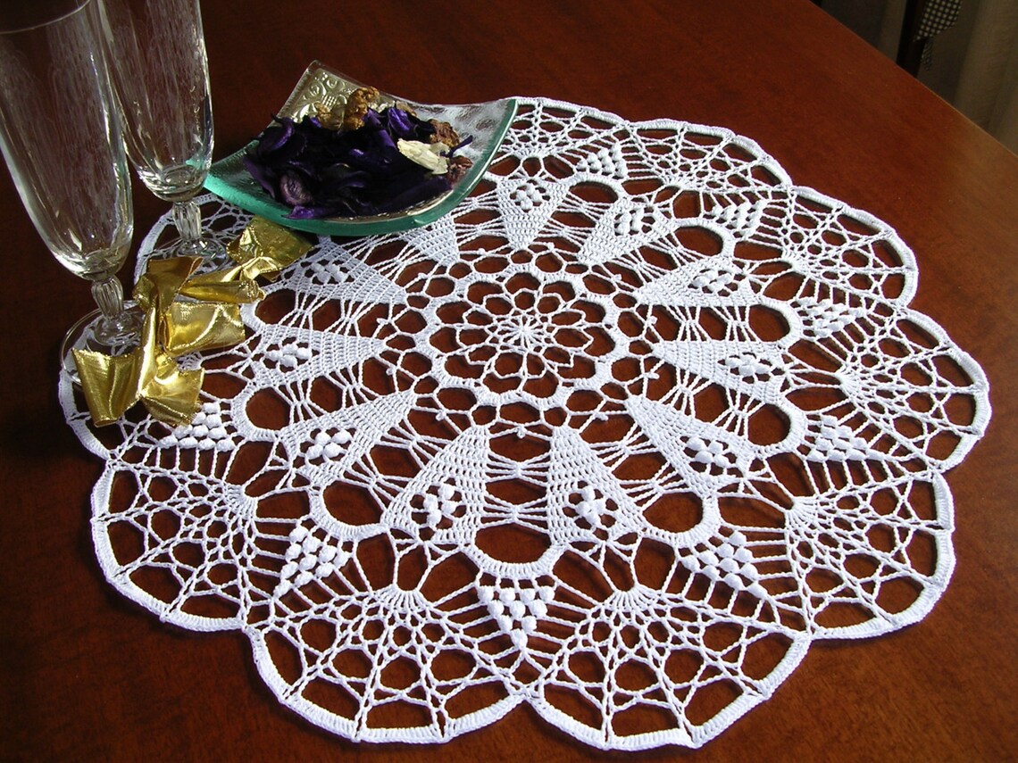 Doilies for Sale Crochet Lace Doily for Round Table White | Etsy