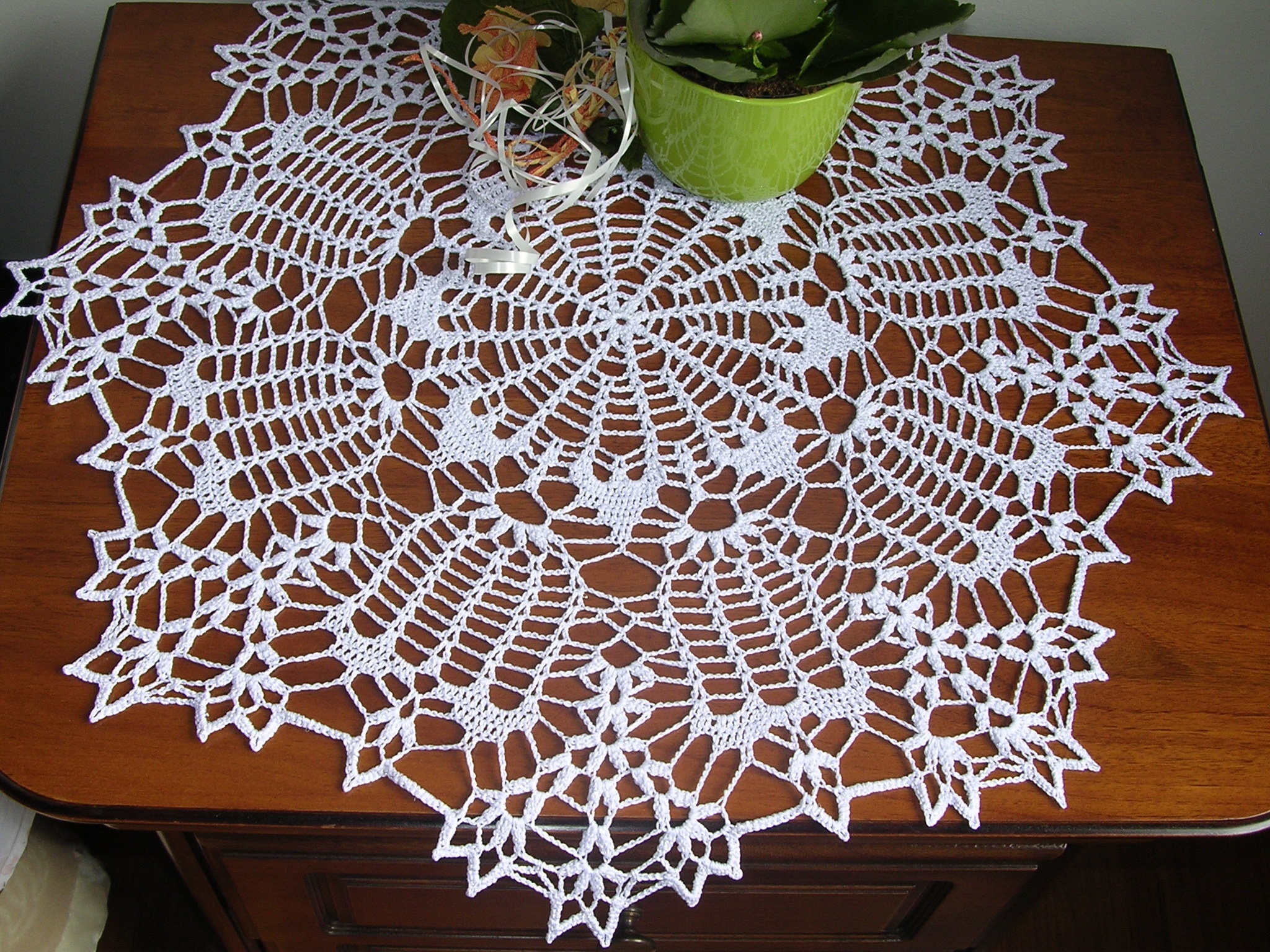 Large Lace Crochet Doily Doilies for Sale Round Placemat - Etsy