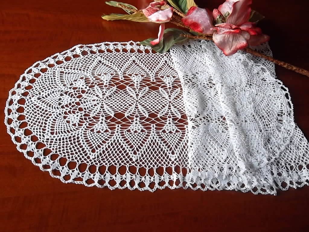 Large Crochet Lace Table Runner Most Beautiful Placemat Fall - Etsy