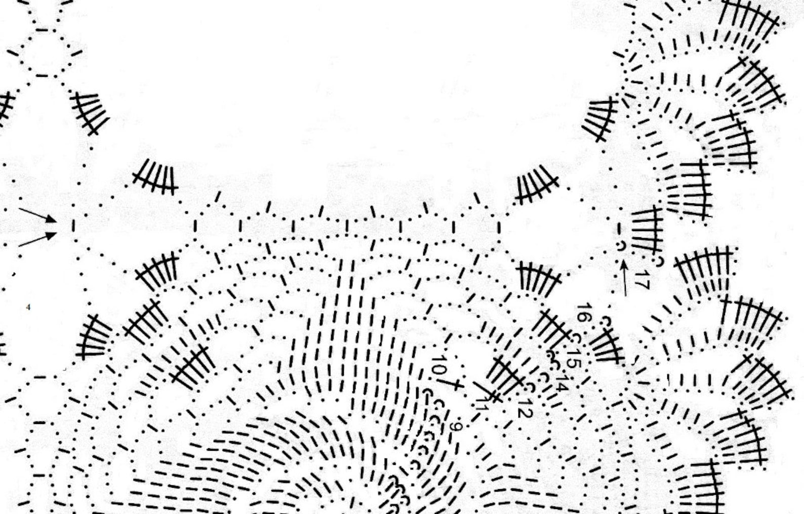 PDF Pattern for Square Crochet Doily, Diagram Lace Runner, Easter ...