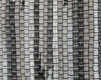 Black Rag Rug - Etsy