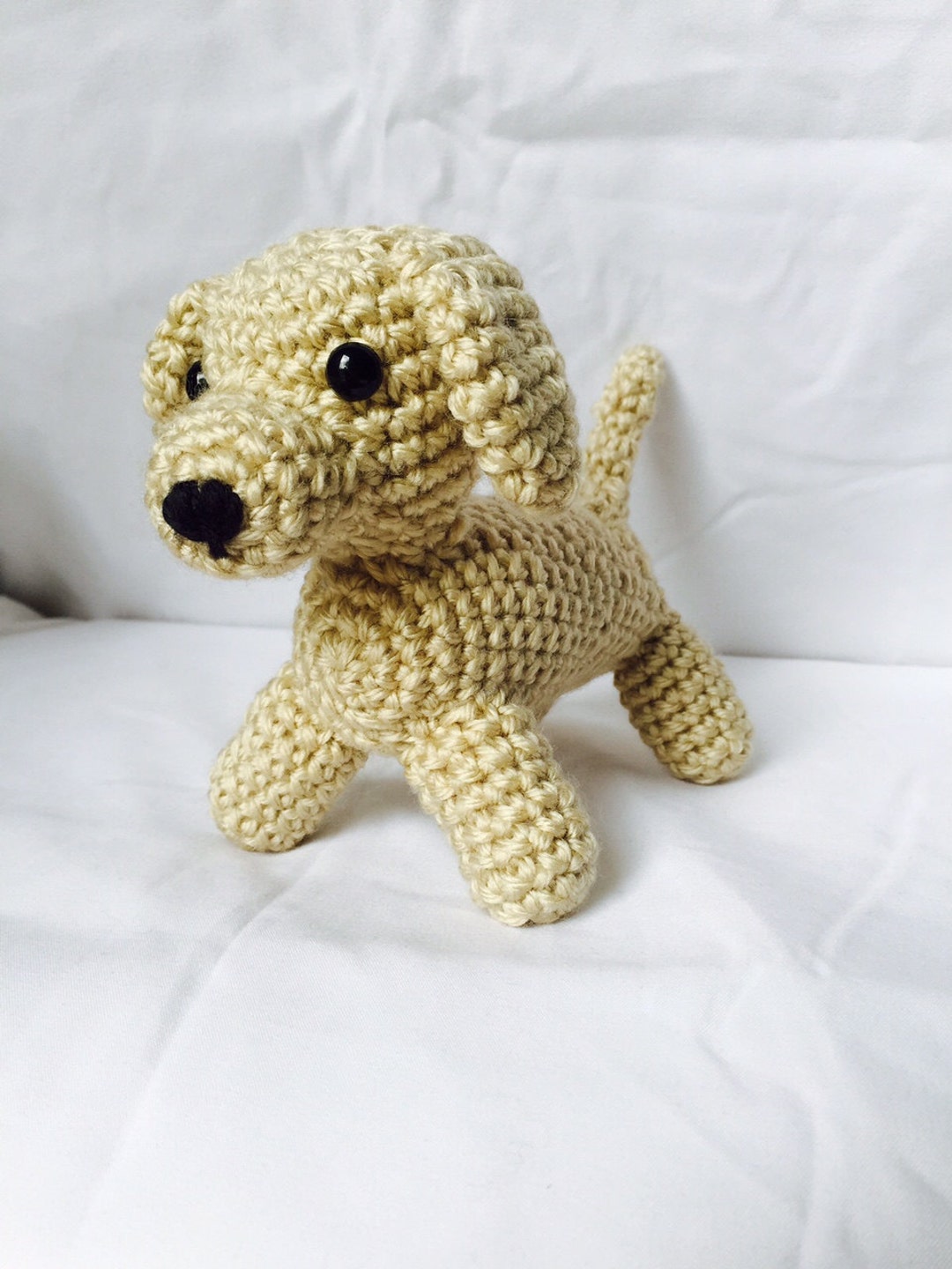 Yellow Lab Dog Stuffed Animal Crochet - Etsy