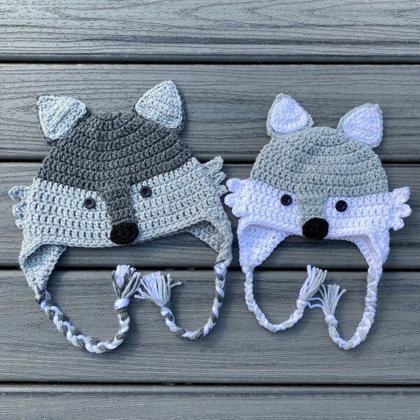 Wolf Hat - Etsy