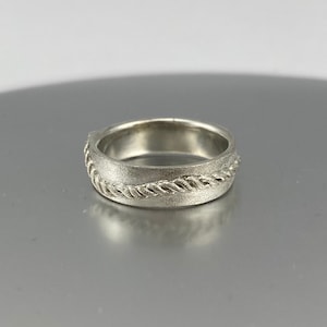 Gold Nautical Wedding Ring / Anchor Ring / Unique Mens Ring / Sailor ...