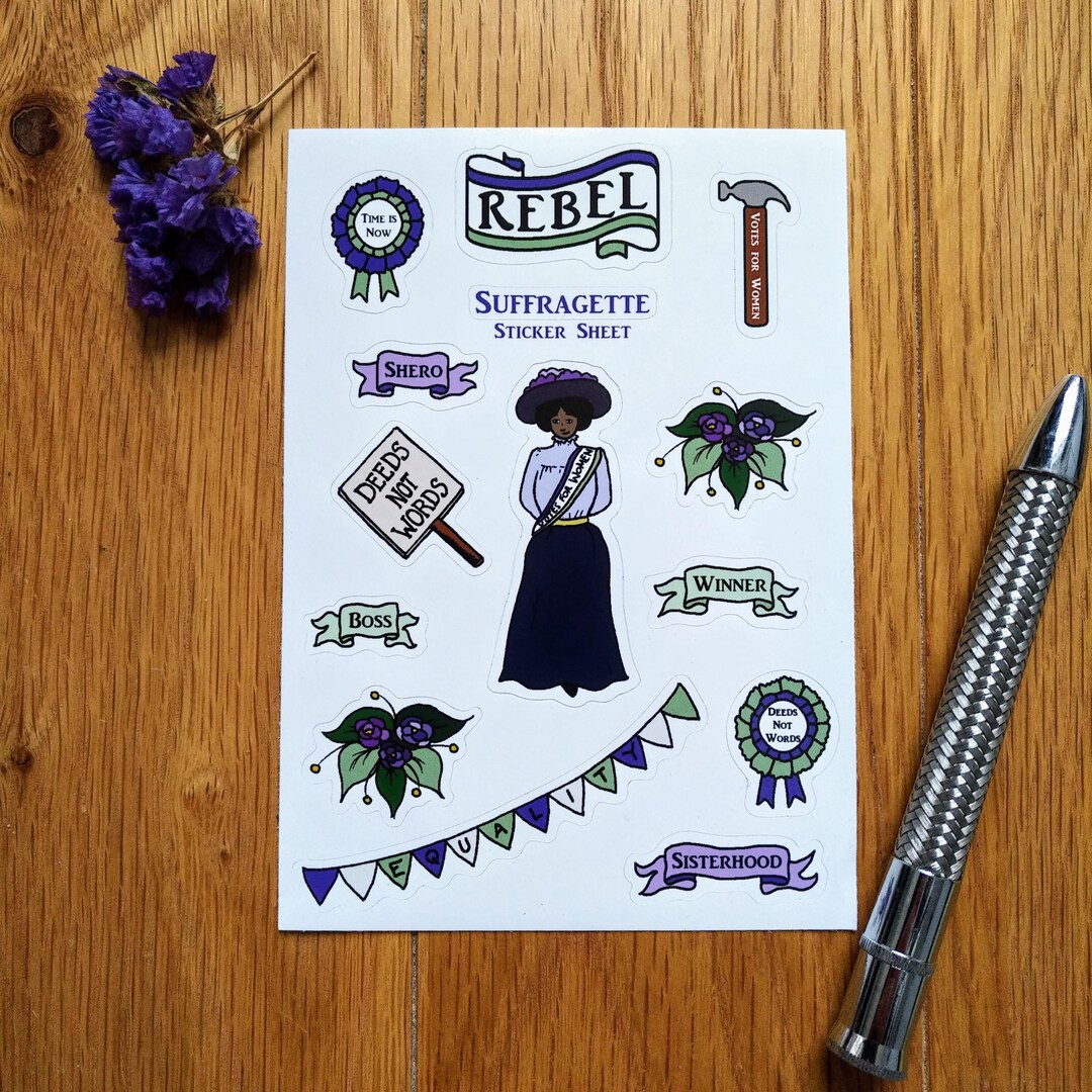 Suffragette Sticker Sheet - Etsy