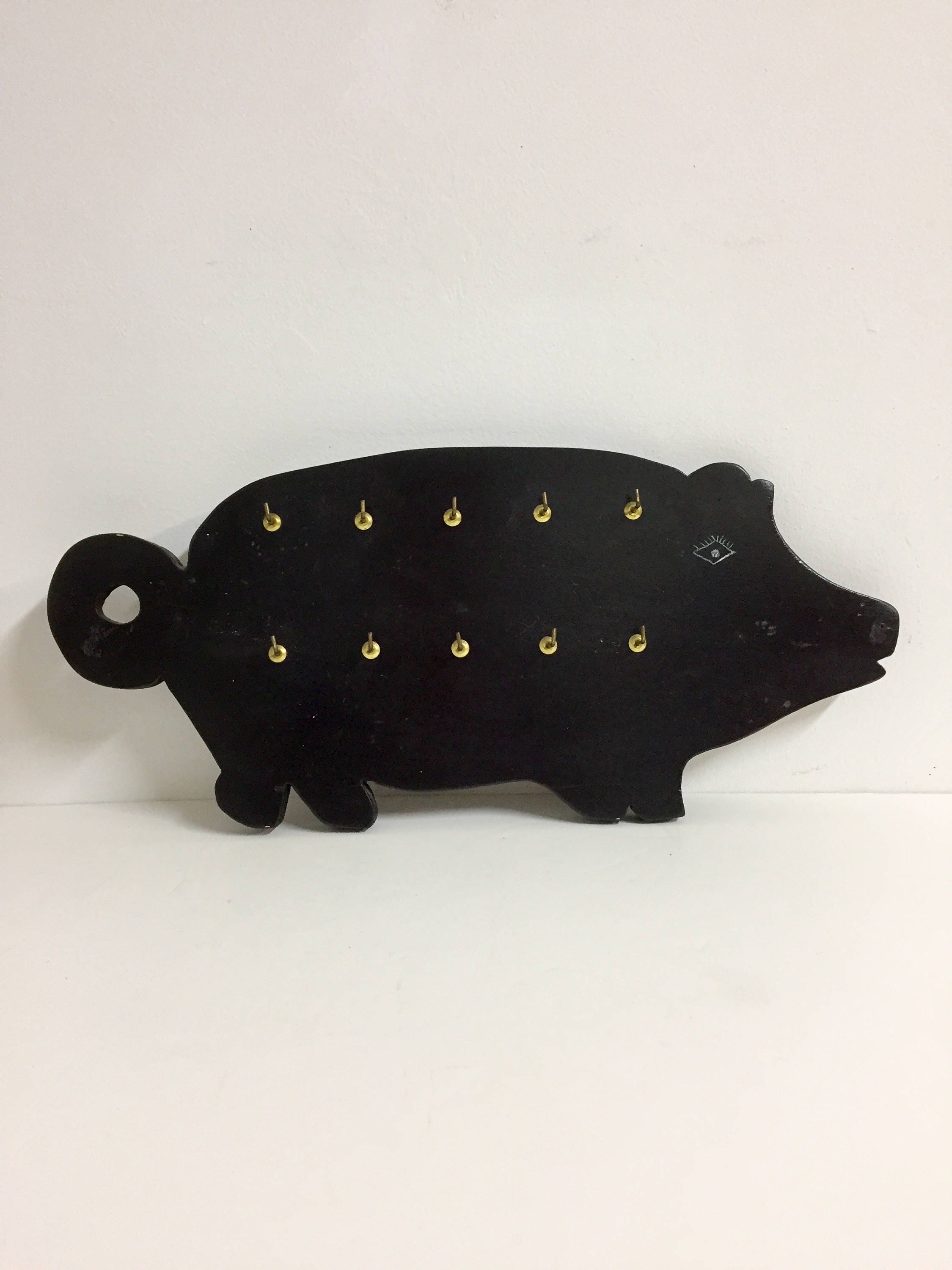 Vintage Cup Rack/ Vintage Kitchen/ Vintage Pig Cup Rack/ Kithcen Cup ...