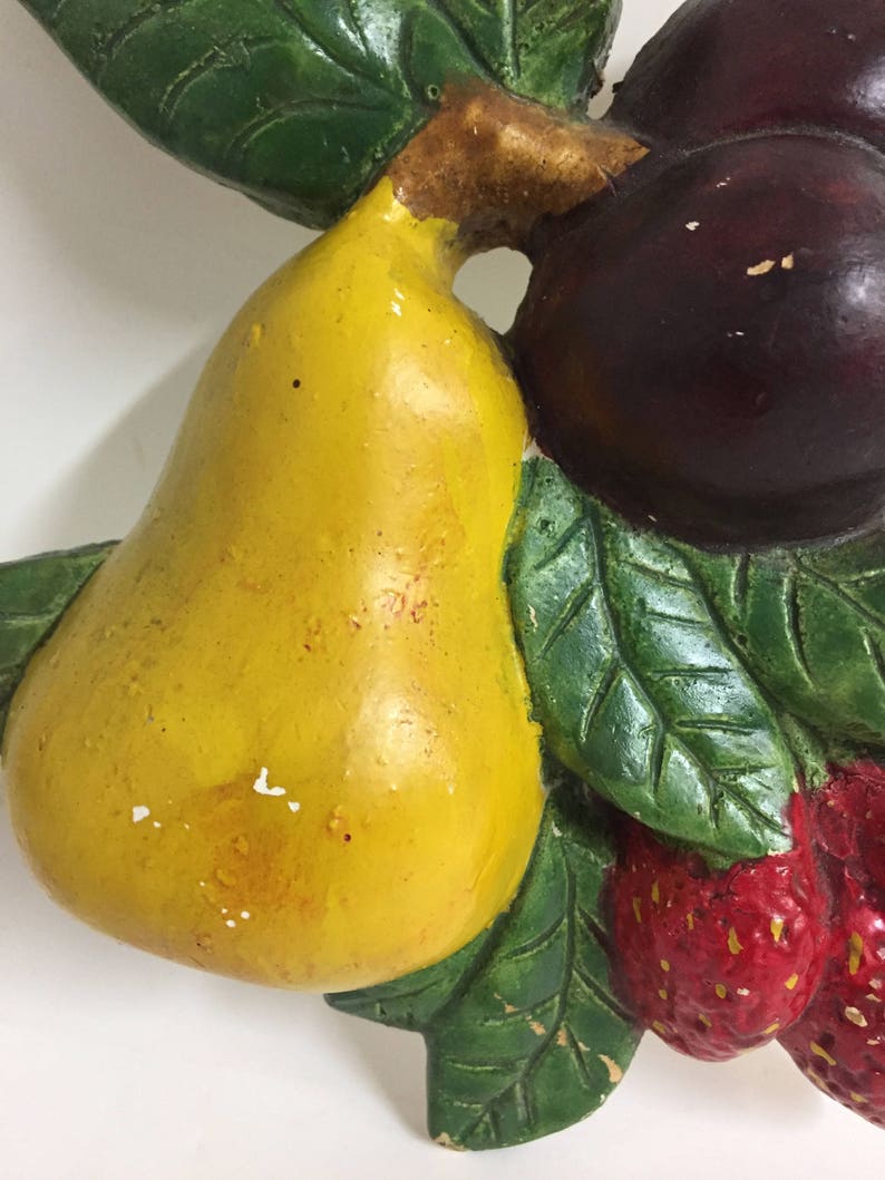 Vintage Chalk ware/ Vintage Chalk ware Fruit/Vintage Kitchen | Etsy