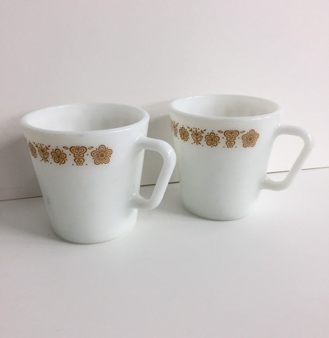 Vintage Pyrex Butterfly Mugs/ Vintage Pyrex/ Vintage Pyrex Mugs ...