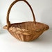 Vintage Basket/ Vintage Wicker Basket/ Vintage Market Basket - Etsy
