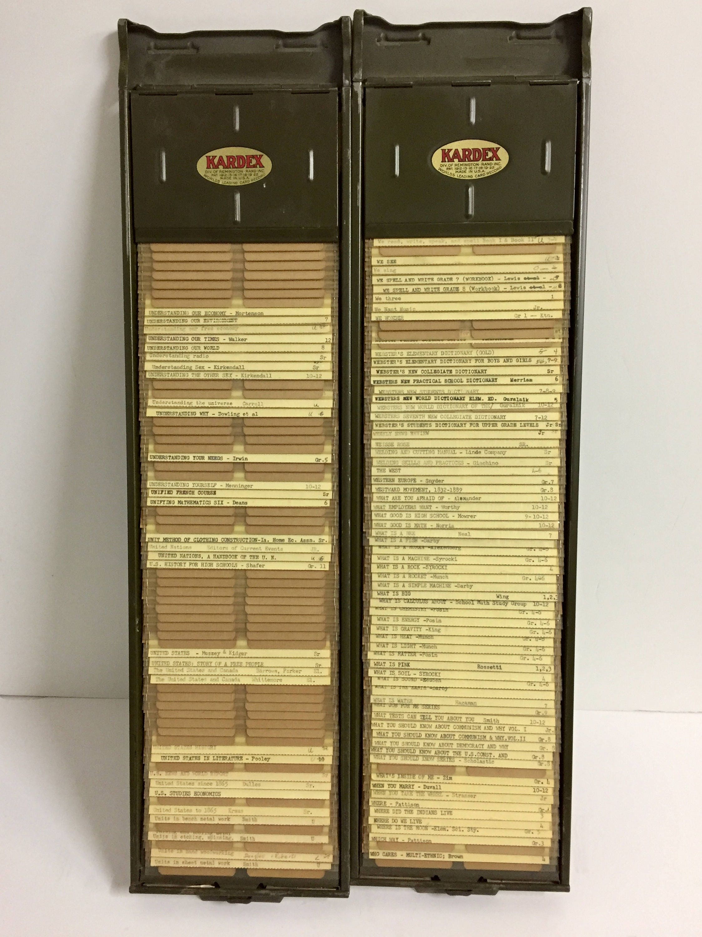 Vintage Metal Kardex File Vintage Metal File Drawer Vintage Etsy