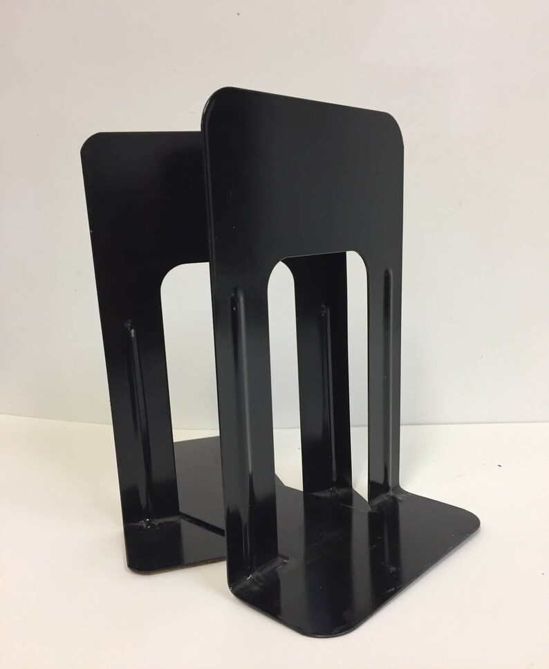 Vintage Large Metal Bookends/ Heavy Metal Bookends - Etsy