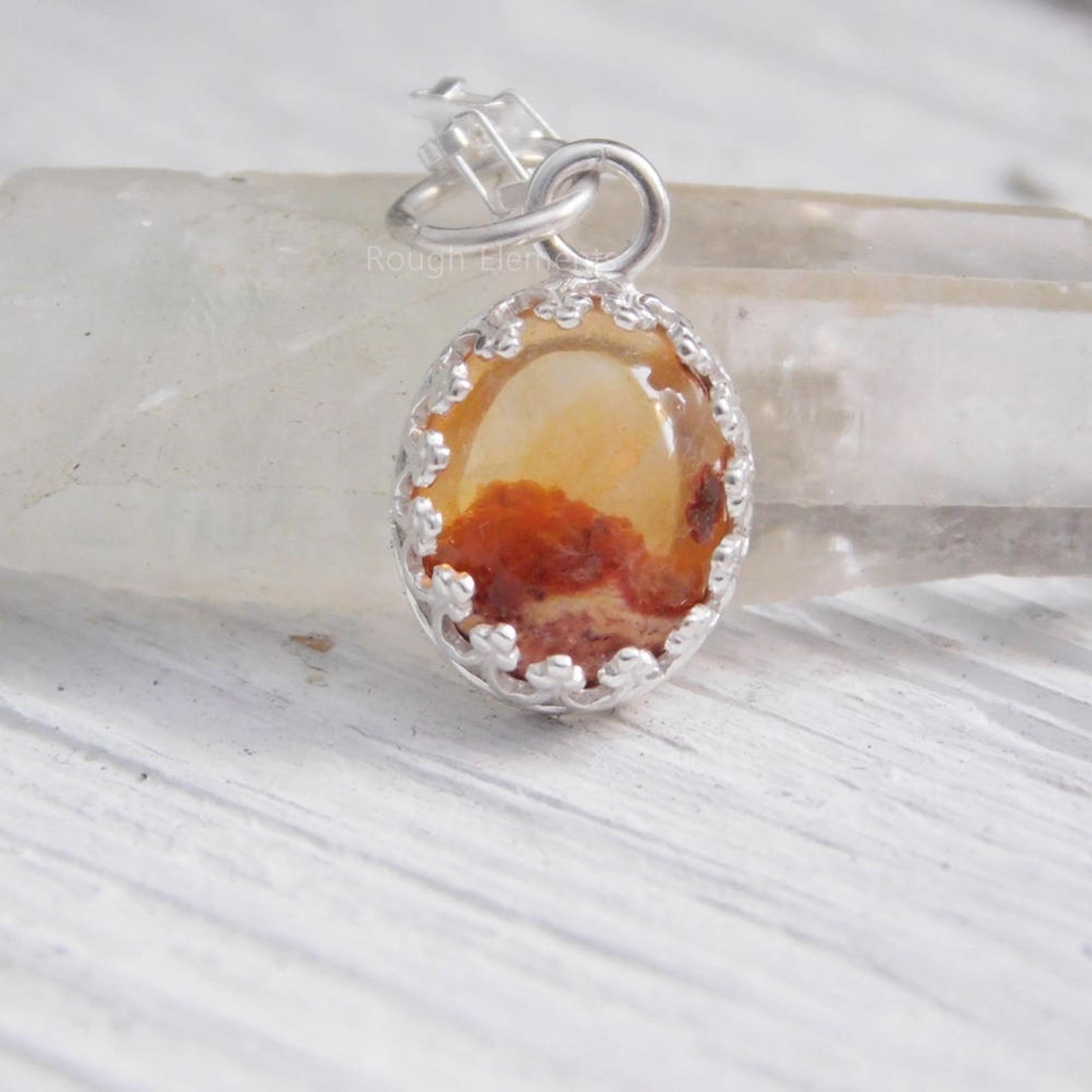 Mexican Cantera Opal Sterling Silver Pendant Natural Opal | Etsy