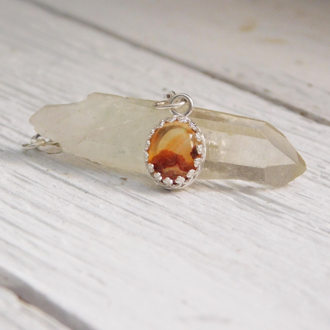 Mexican Cantera Opal Sterling Silver Pendant, Natural Opal - Etsy