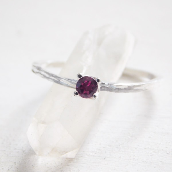 Rhodolite Ring - Etsy