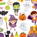 Kawaii Halloween Clipart Set. Cute Digital Clipart Bundle for Personal ...