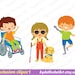 Inclusion Clipart Set. Kids Showcasing Inclusivity Through Diversity of ...