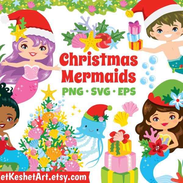 Mermaid Christmas - Etsy