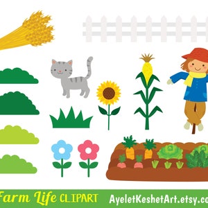 Big Farm Clipart Bundle. Farm Animals, Farm Life and Farm Kids, Plus ...