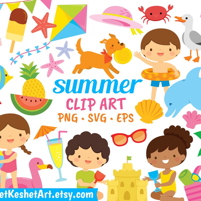 Beach Clipart - Etsy