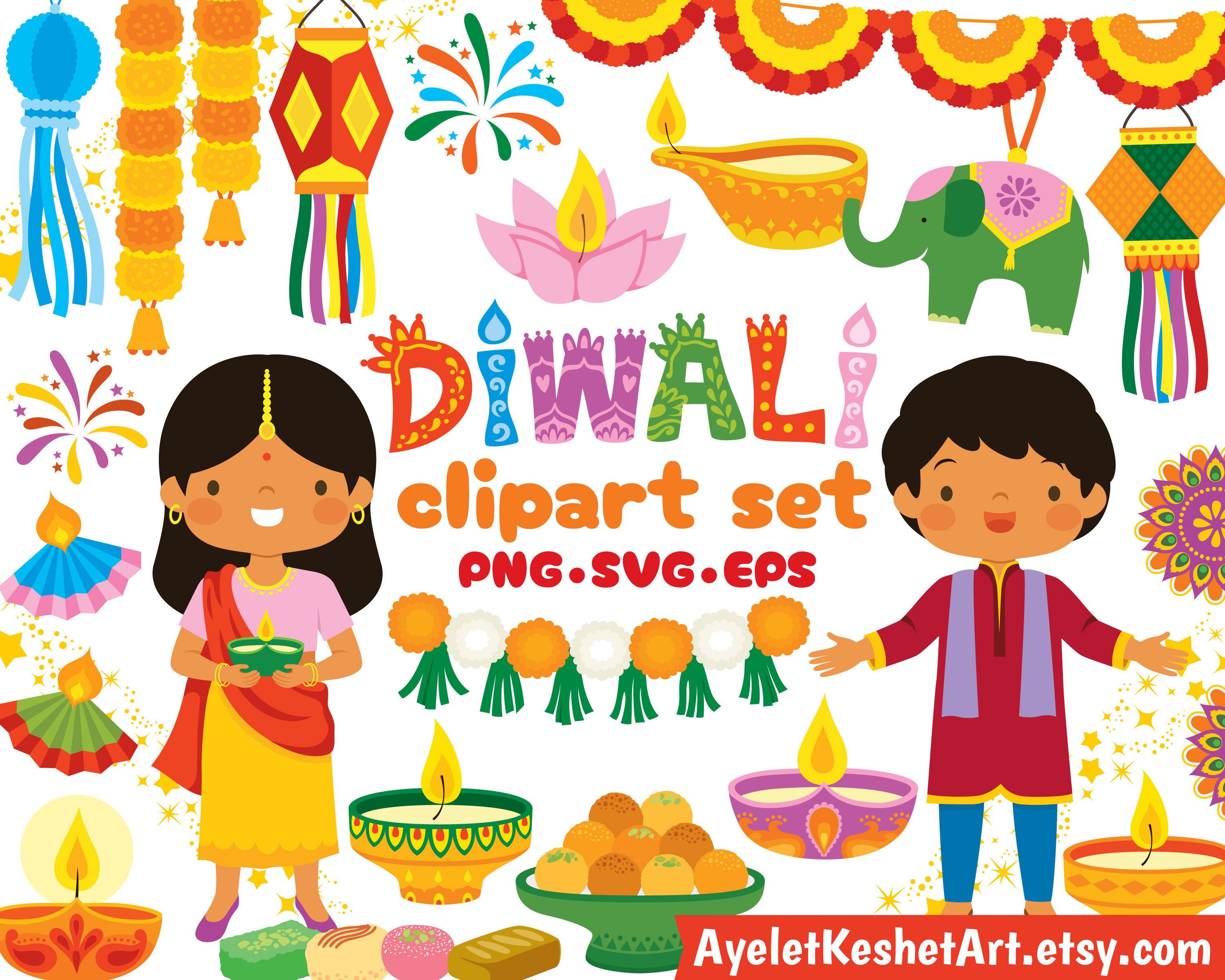 Diwali Festival Clipart
